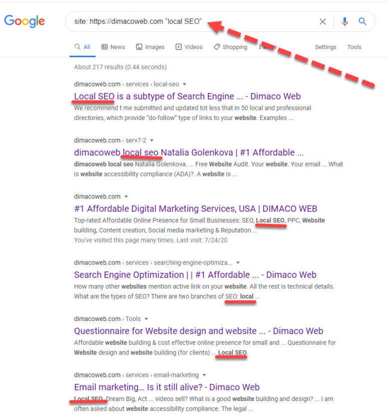 site: https://dimacoweb.com “local SEO”